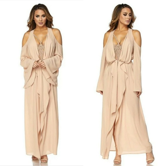 Jackets & Coats | Gorgeous Cold Shoulder Chiffon Duster | Poshmark